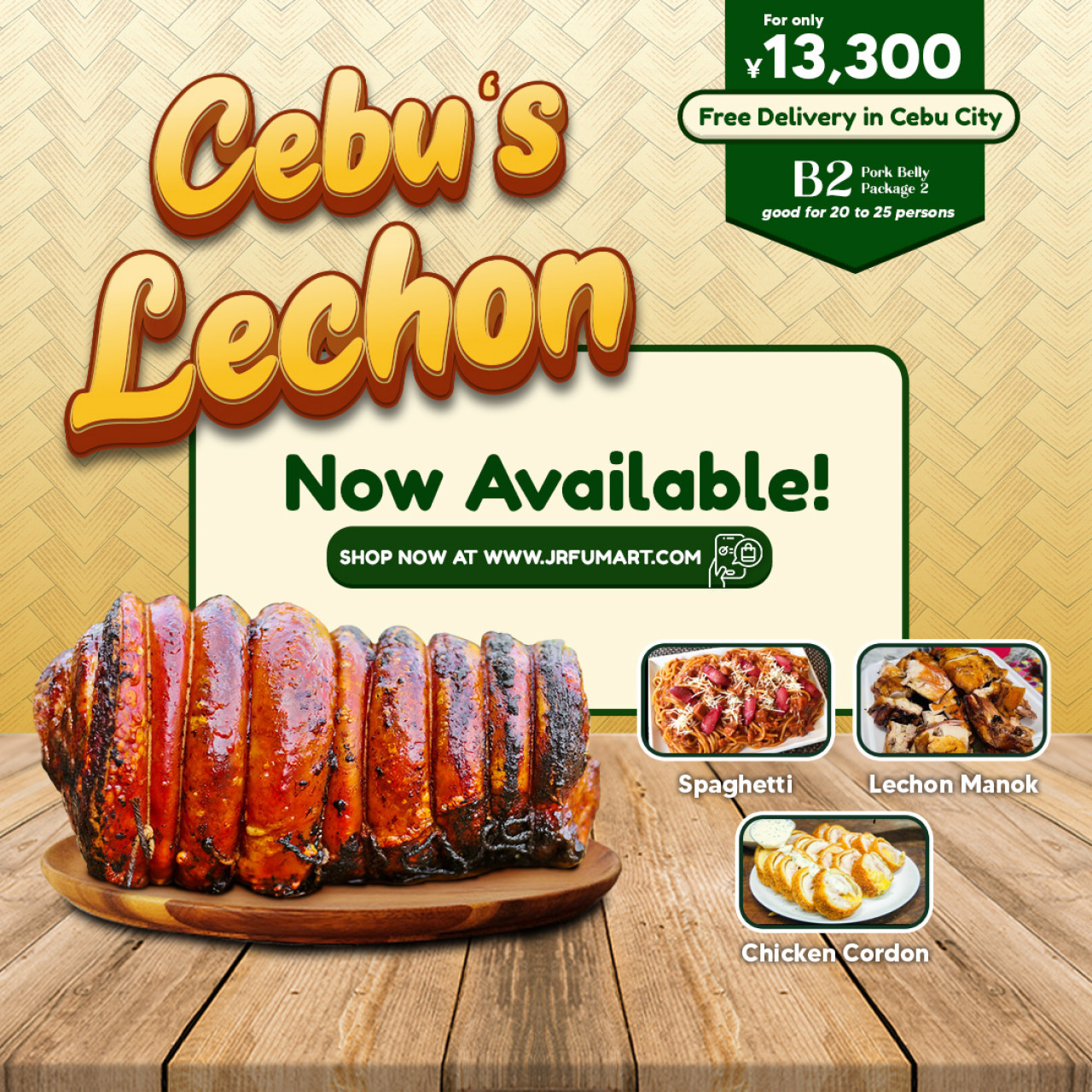 Cebu's Lechon - Pork Belly Package B2