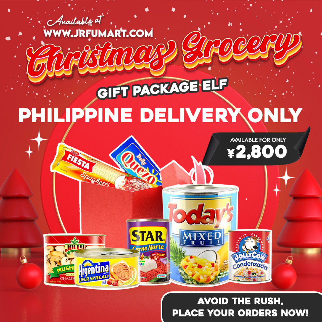 Christmas Grocery Gift Package Elf