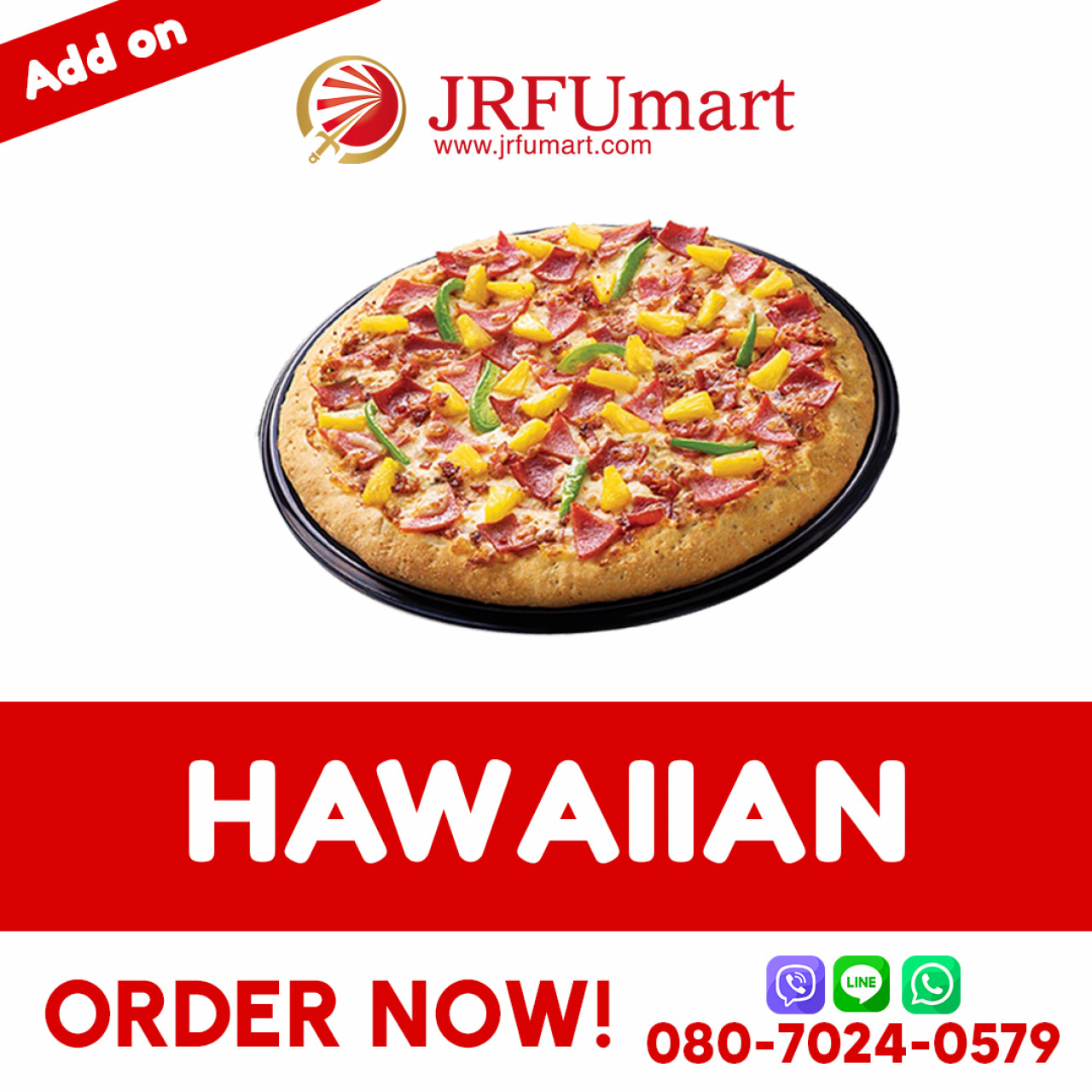 Hawaiian Pizza - ADD ON