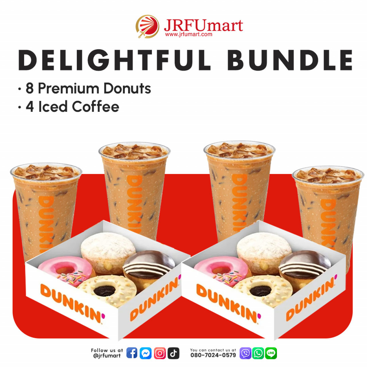 Dunkin Donut Bundle for 4