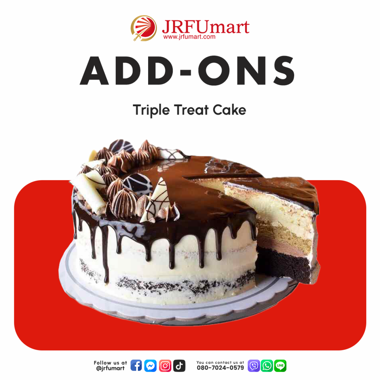 Add-ons Triple Treat Cake