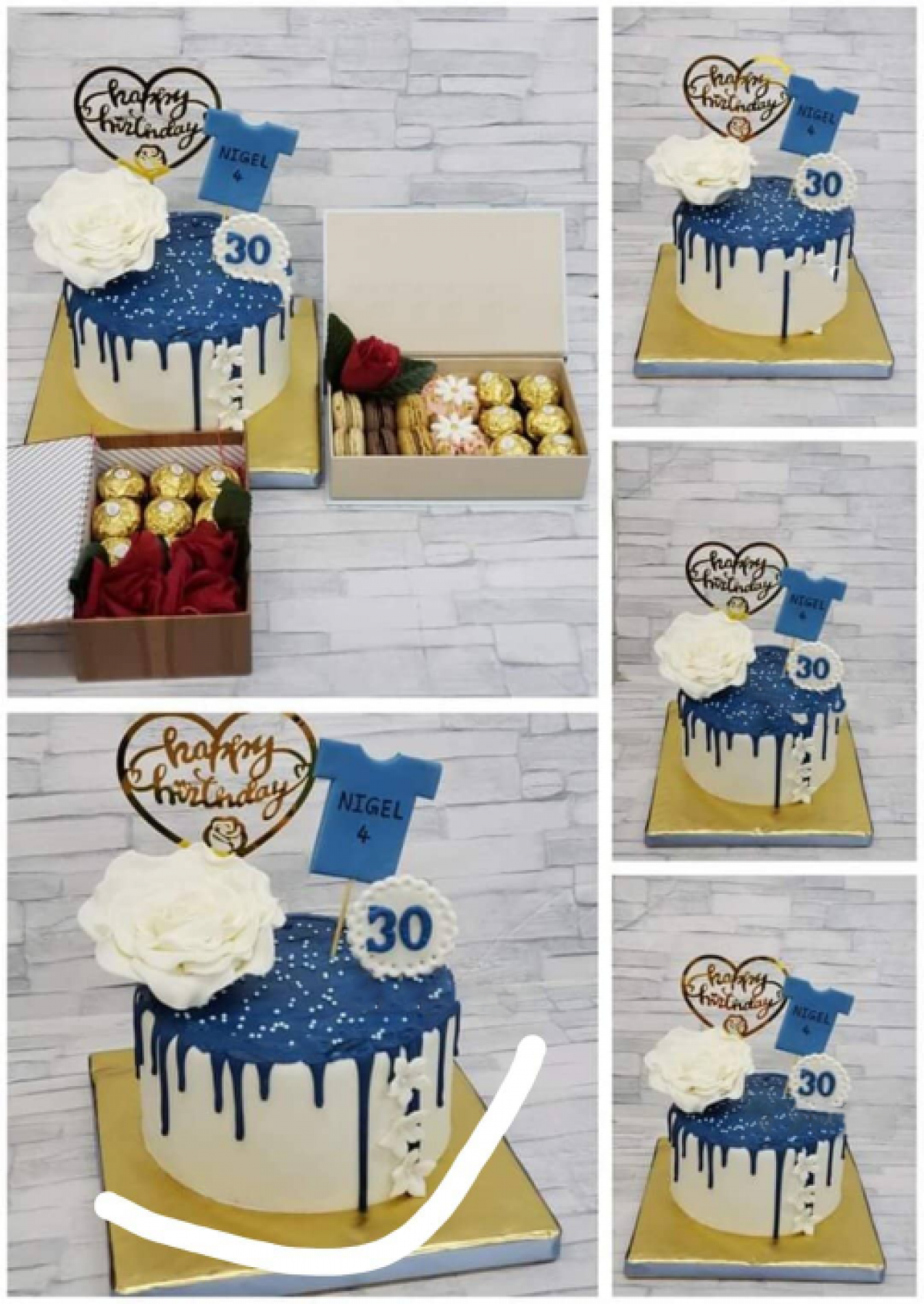 Blue Themed Cake