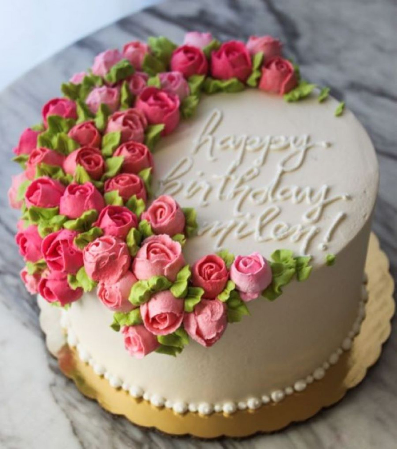 Floral Birthday Cake