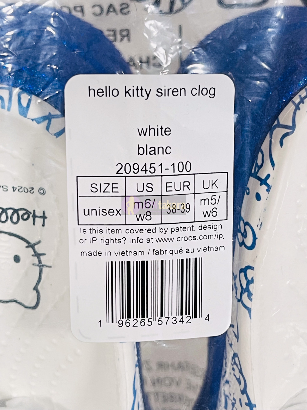 CROCS Hello Kitty 50th Anniversary Limited Edition Siren Clog