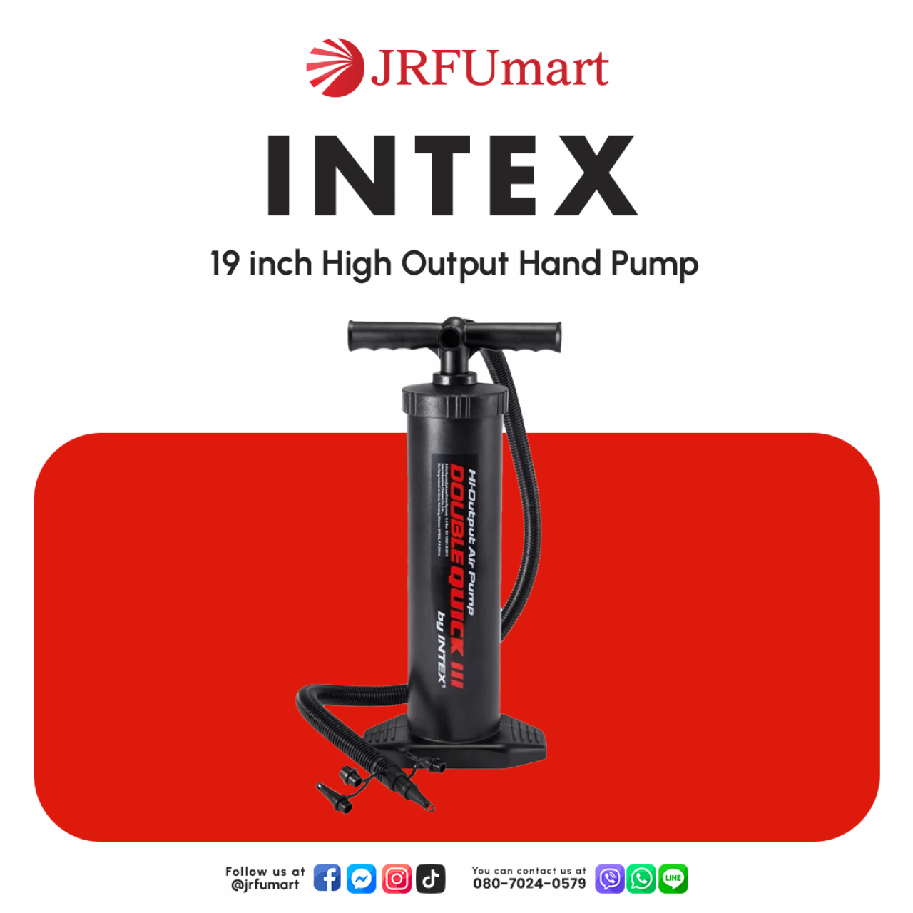 Intex 19 inch High Output Hand Pump