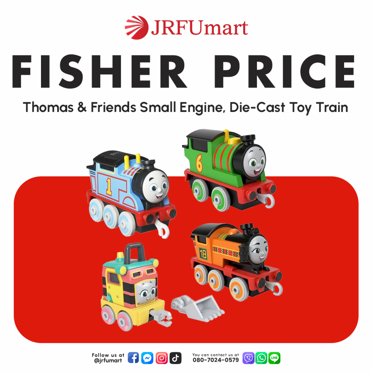 Fisher-Price Thomas & Friends Small Engine, Die-Cast Toy Train Engines ...